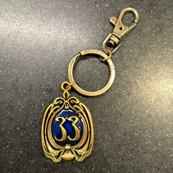 Disney | Accessories | Disney Art Deco Style Club 33 Keychain New ...